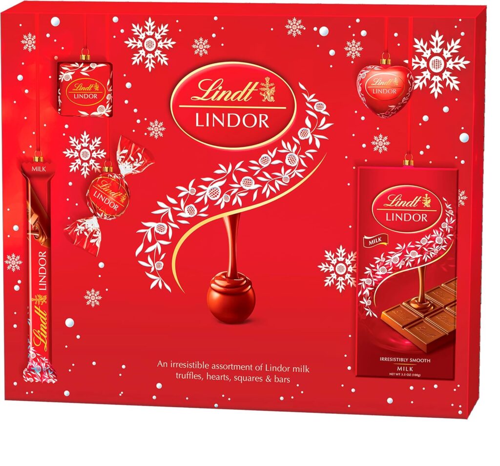 Lindt Lindor Milk Chocolate Christmas Selection Box – Medium 234g ...